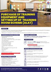 PURCHASE OF TRAINING EQUIPMENT AND SETTING UP OF TRAINING ROOM SCHEME ...